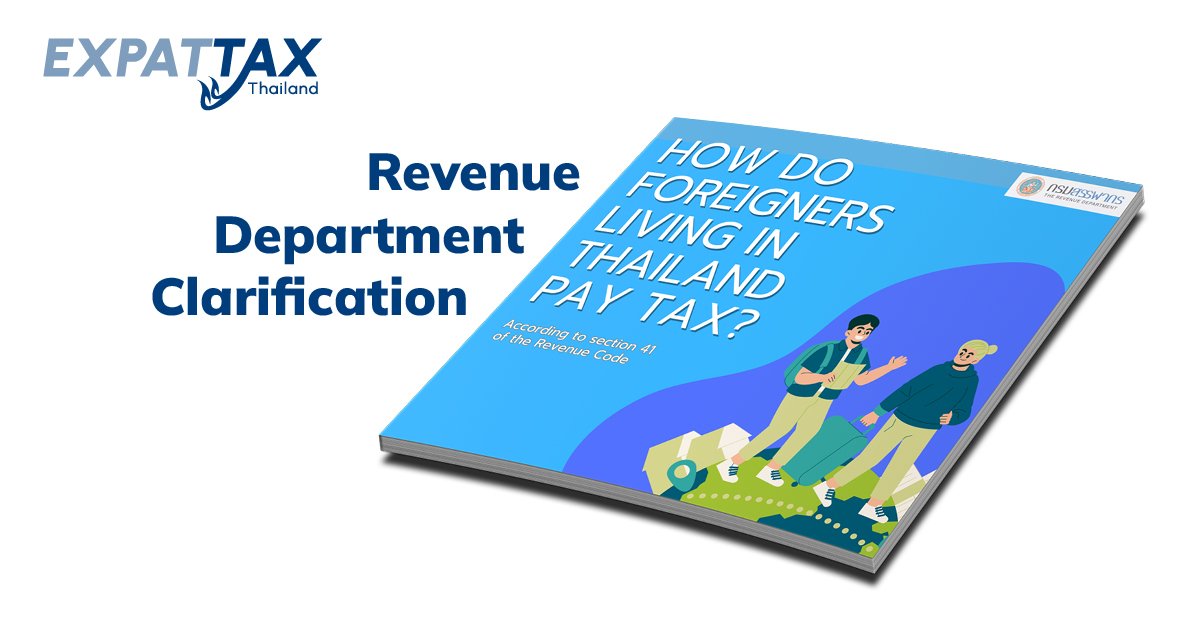 Revenue Department Issues New Tax Document for Foreigners